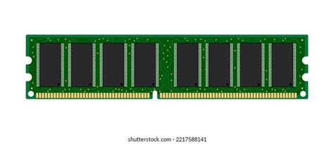 Computer Memory Ram Computer Hardware Components Stock Vector Royalty