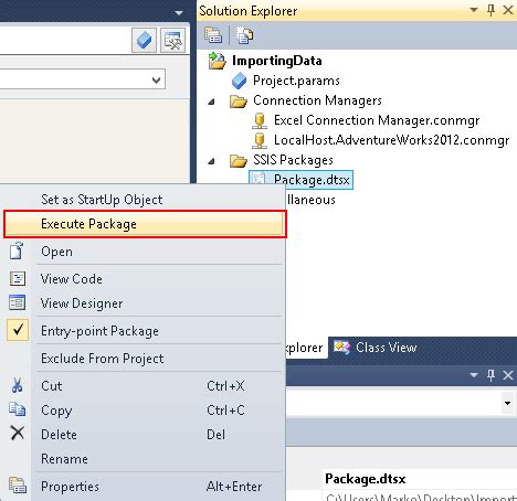 Using SSIS Packages To Import MS Excel Data Into A Database