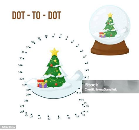 아이들 홈 스쿨링을위한 점 게임 어린이 교육을위한 색칠 페이지 숫자에 대한 스톡 벡터 아트 및 기타 이미지 숫자 0명 겨울 Istock