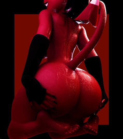 Rule 34 3d Back View Big Ass Black Hair Douuuod Feet Gloves Helluva Boss Millie Helluva Boss