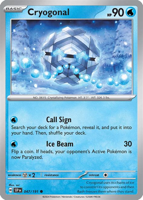 Pokémon Card Database Surging Sparks 47 Cryogonal
