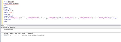 Exception Handling In SQL Server DatabaseFAQs