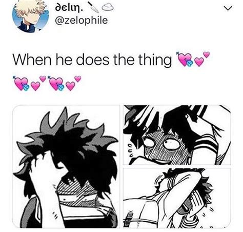 Deku Doing The Blush Thing My Hero Academia RP Amino