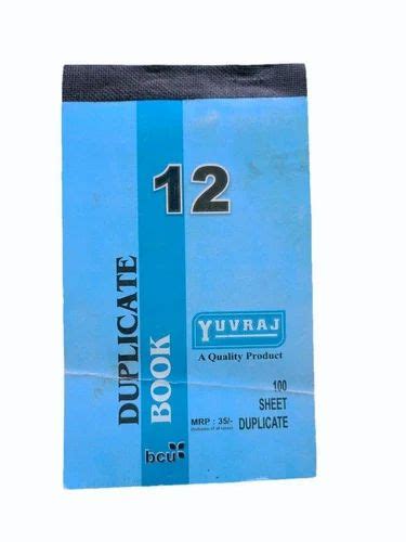 12 Number Duplicate Book At ₹ 22piece इनवॉइस बुक In Jaipur Id 2854301304473