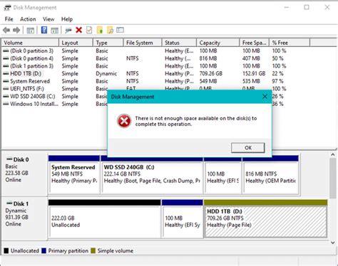 Unable To Extend Partition Or Create A New One R Windows10