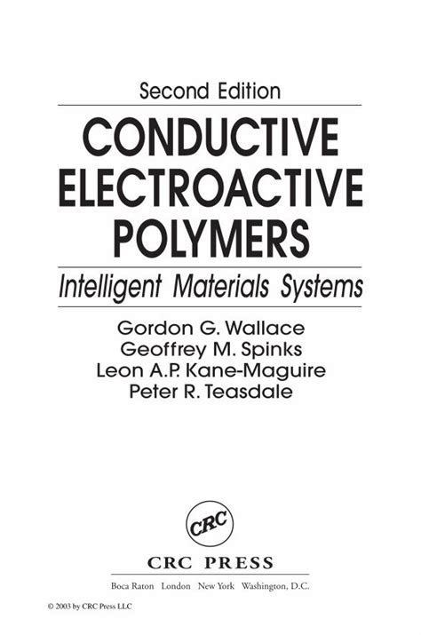 Pdf Conductive Electroactive Polymers Dokumentips