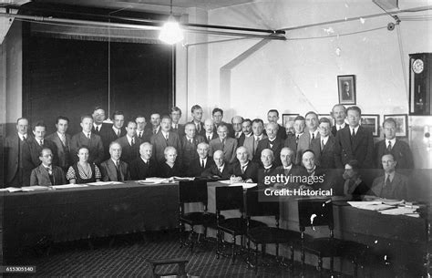 Participants At The Seventh Solvay Physics Conference At Brussels