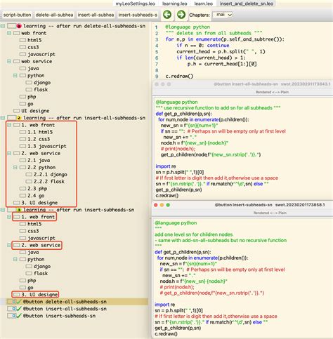 add commands for headline numbering · issue 3121 · leo editor leo editor · github