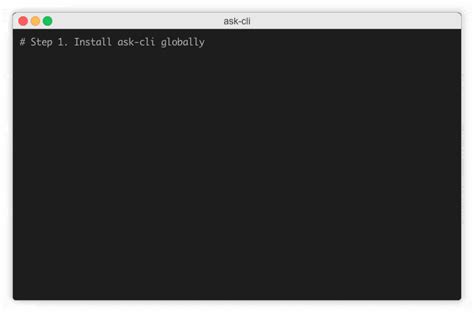 Github Alexa Ask Cli Alexa Skills Kit Command Line Interface