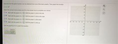 solved describe how the given function can be obtained from