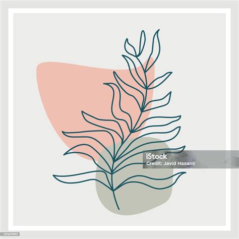 이국적인 몬스터 드로잉 여름 열대 잎 손 흰색 배경 미니멀 한 디자인 손바닥에 그려진 몬스터 잎 최소 라인 스타일 추상 벡터