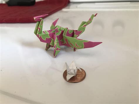 Dragon With Tiny Crane Rorigami