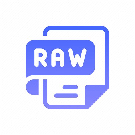 Raw File Extension Format Document Music Icon Download On Iconfinder