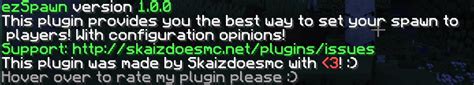 Overview Ezspawn Advanced Spawn Plugin Bukkit Plugins Projects
