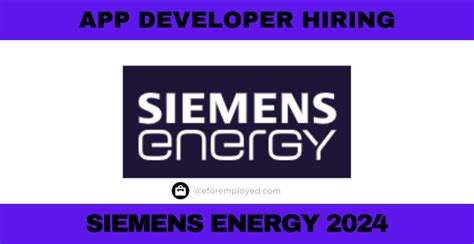 Siemens Energy Is Hiring Lead Mendix Developer Apply Now E For Employed