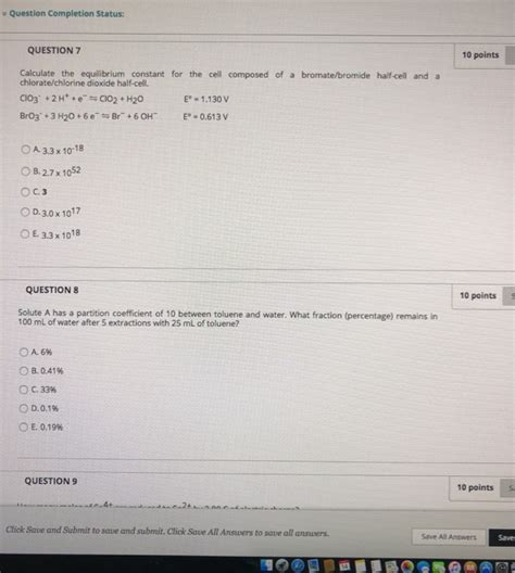 Solved Question Completion Status QUESTION Points Chegg Com