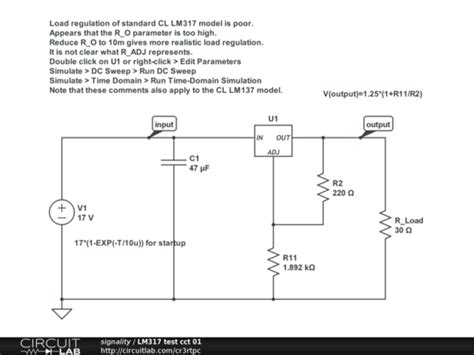 Lm317 Test Cct 01 Circuitlab