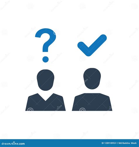 Question And Answer Icon Stock Vector Illustration Of Discussion 128918953