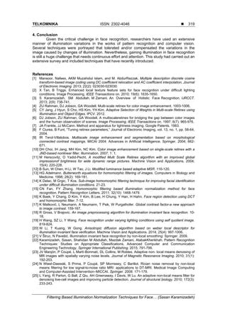 Filtering Based Illumination Normalization Techniques For Face Recognition PDF
