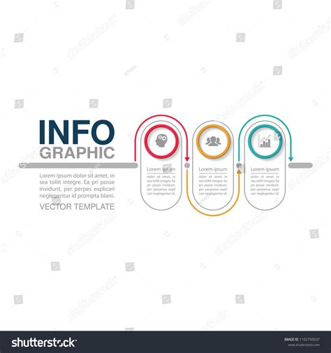 Vector Infographic Template Diagram Graph Presentation Stock Vector Royalty Free 1102750037