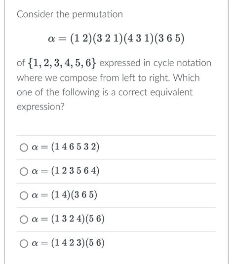 Answered Consider The Permutation απ 1 2 3 2 Bartleby