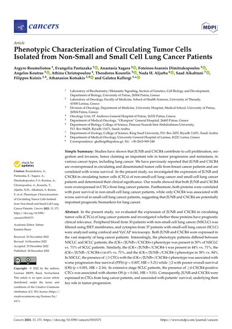 Pdf Phenotypic Characterization Of Circulating Tumor Cells Isolated
