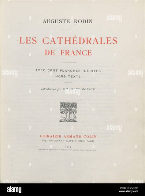 Les Cathédrales De France Author Auguste Rodin French Author Charles