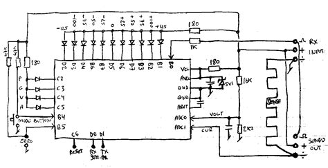 RC Servo Signal Voltage And Current Analyzer