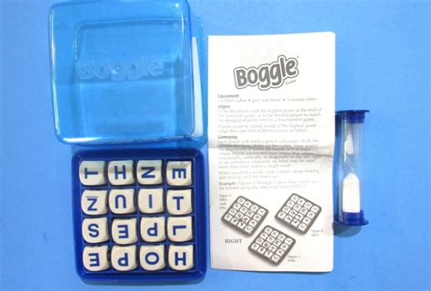 Boggle Game Includes 16 Letter Cubes Timer Directions Shaker All