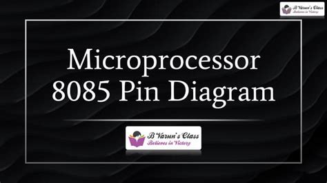 Pin Diagram 8085 Pptx