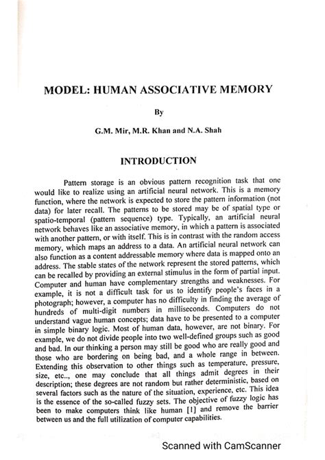 Pdf Book Chapter Human Associative Memory