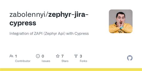 Github Zabolennyizephyr Jira Cypress Integration Of Zapi Zephyr