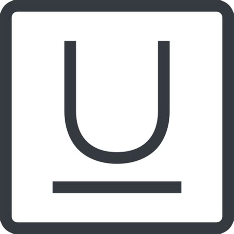 underline icon by friconix fi snluxl underline line normal square