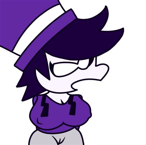 Rule 34 Discord Source Joke Nipples Purple Hair Purple Hoodie Top Hat Vagina White Body 7369090