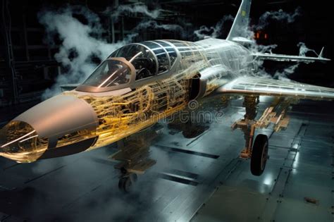 Cutting Edge Aerospace Technology In Motion Stock Illustration