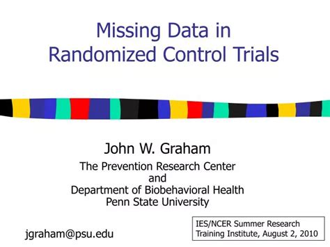 Ppt Missing Data In Randomized Control Trials Powerpoint Presentation