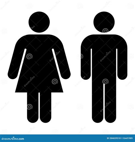 Woman And Man Silhouette Icon Stock Illustration Illustration Of