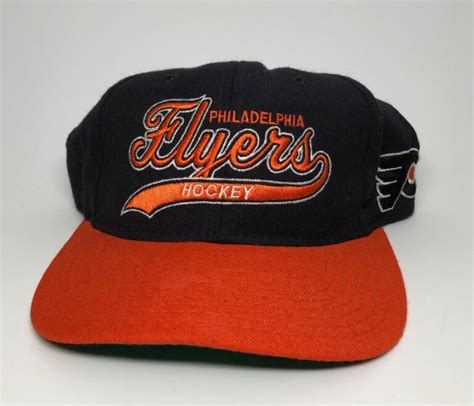 90 S Philadelphia Flyers Starter Script Nhl Snapback Hat Rare Vntg