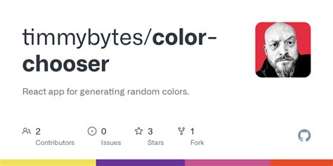 Github Timmybytescolor Chooser React App For Generating Random Colors