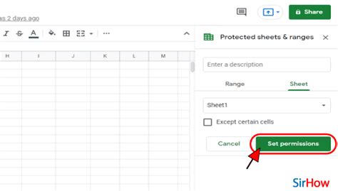 How To Protect Sheets And Amp Ranges 9 Steps With Pictures
