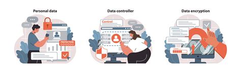 Data Security Set Flat Vector Illustration 41174620 Vector Art At Vecteezy