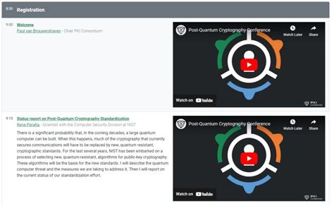 Pki Consortium On Linkedin Post Quantum Cryptography Conference