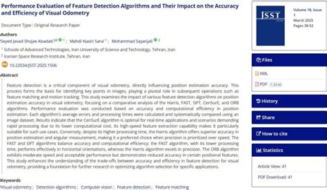 Visualodometry Featuredetection Computervision Ai Robotics Research… Javad Shojae