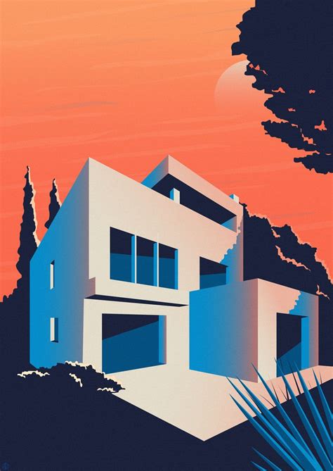 Architecture Design Illustrations On Behance Adobe Illustrator Graphic Design Architecture