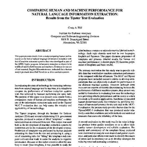 Comparing Human And Machine Performance For Natural Language Information Extraction Results