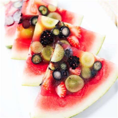 Watermelon Jello Fruit Slices The Produce Moms
