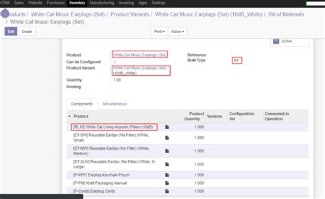 Manufacturing Module Not Displaying Products Variants Created In Inventory Module Issue