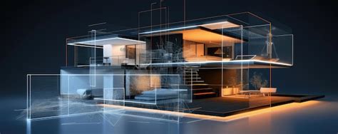 Premium Photo Modern House Architectural Design Blueprint Concept