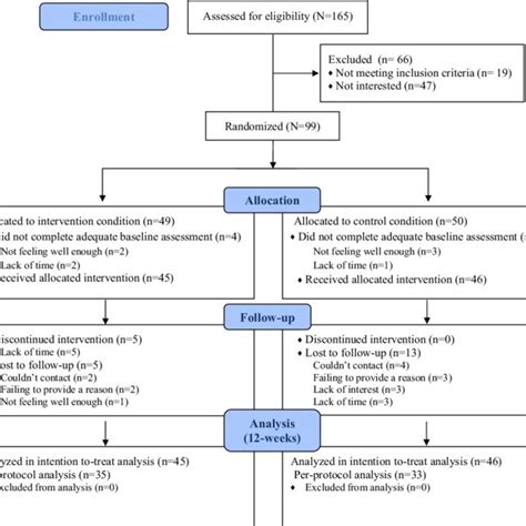 Flow Diagram Of Participants Through The Intervention Download