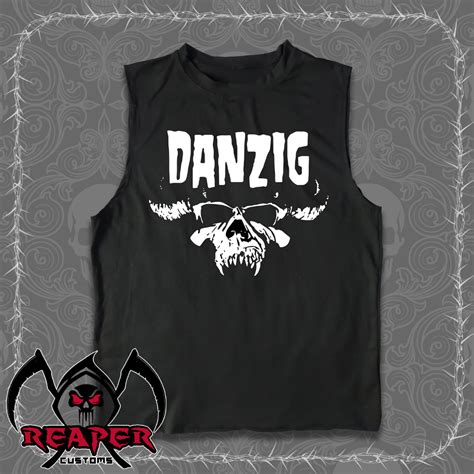 Danzig Muscle Shirt Danzig Muscle Tee Metal Band Muscle Shirt Small
